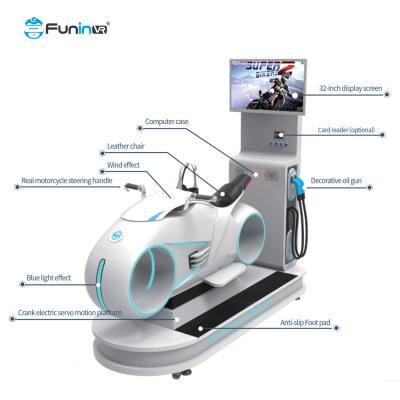 China 9D VR Racing Moto Simulator con 4,8KW de potencia y 92 variedades de juegos en venta