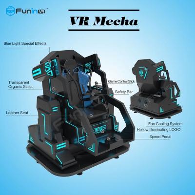 China One Player Mecha Style Arcade Game Machine With Leather Motion Seat / 9D Virtual Reality Cinema for sale