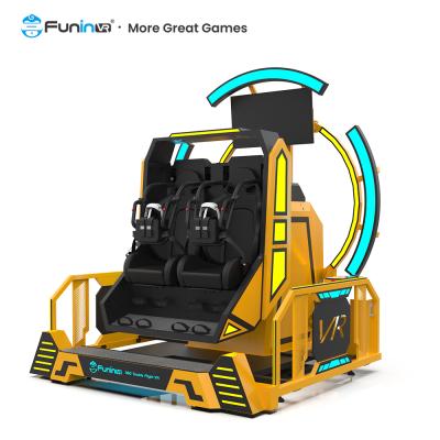 China Upgrade Your Entertainment Business with 360° Double Flight 9D VR Simulator 40 Inches Display Screen Size Dynamic Platform for sale