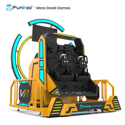 China Upgrade Your Entertainment Business with 360° Double Flight 9D VR Simulator 40 Inches Display Screen Size Dynamic Platform for sale