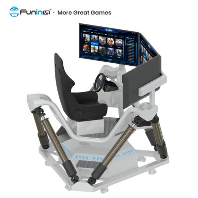 China Funin VR Indoor 9D VR Amusement Park F1 Racing Car Simulator Three Screen Racing Car Driving Arcade Games Racing Simulator for sale