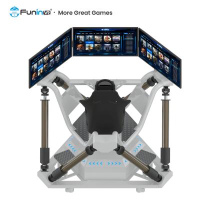 China Funin VR Indoor 9D VR Amusement Park F1 Racing Car Simulator Three Screen Racing Car Driving Arcade Games Racing Simulator for sale