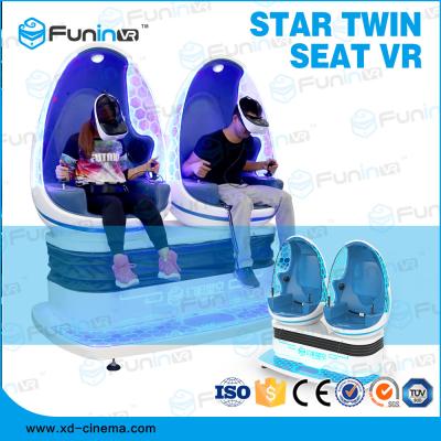 China 9D VR 360 Degrees Egg VR Chair Cinema Simulator / Interactive Game Virtual Reality Equipment for sale