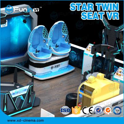 China 9D VR 360 Degrees Egg VR Chair Cinema Simulator / Interactive Game Virtual Reality Equipment for sale