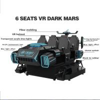 China 220V multiplayer  black  appearance  vr games 6 seats 9D Virtual Reality Simulator for sale