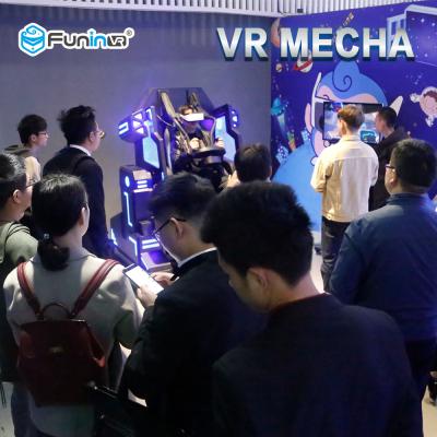 Chine Le noir des joueurs simples VR Mecha de simulateur du parc à thème 9D VR avec la LED s'allume à vendre