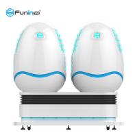 China Two Seats Amusement Park Simulator , Cinema Egg Machine Simulator Wireless Operation for sale