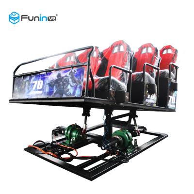 China 220V Virtual Reality 6 Seats 7d Cinema Theater Game Machines Blue , Red , Black Or Custom for sale