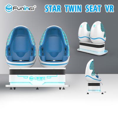 China Blue 9D Virtual Reality Simulator Shooting Action Cinema 360 Degree Rotating Touch Screen HD 1080P for sale