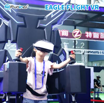 China Eagle Flight VR 9D Game Simulator Adult Rides For Amusement Park Black Color for sale