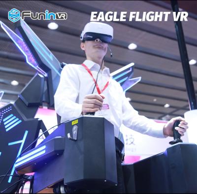 China Eagle Flight VR 9D Game Simulator Adult Rides For Amusement Park Black Color for sale