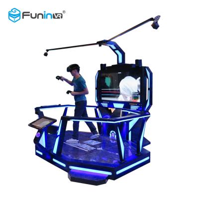 China 1 Player 9D VR Simulator Walk Platform Shooting Games For Entertainment for sale