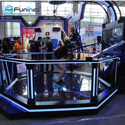 China 1 Player 9D VR Simulator Walk Platform Shooting Games For Entertainment for sale