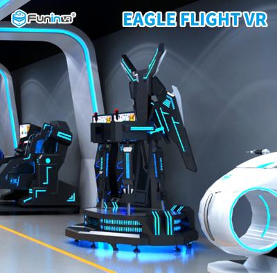 China 360 Degree View Interactive 9D VR Cinema Eagle Flight Simulator With Shooting Guns 220V for sale