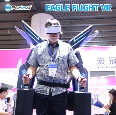 China 360 Degree View Interactive 9D VR Cinema Eagle Flight Simulator With Shooting Guns 220V for sale
