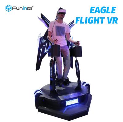 China Black Eagle Flight Simulator With Shooting Guns / 220V 360 Degree View Interactive 9D VR Cinema for sale