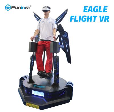 China Black Eagle Flight Simulator With Shooting Guns / 220V 360 Degree View Interactive 9D VR Cinema for sale
