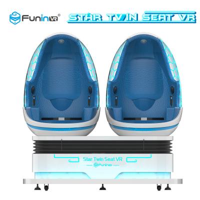중국 360 유원지를 위한 교체 가상 현실 시뮬레이터 2 좌석 VR 계란 영화관 판매용