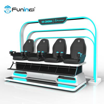 China Load bearing Amazing Product VR Machine 9D 4 seats Cinema Game Project for sale