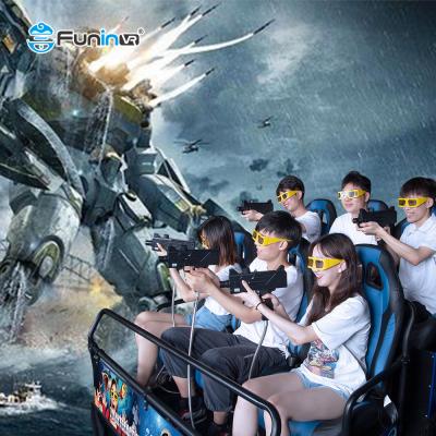 Cina Simulatore Rider Metal Screen del cinema dei giochi 7D della fucilazione di VR 6/9 sedili in vendita