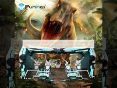 Experimenta el futuro del entretenimiento con el simulador de 5 asientos 9D VR Dragon Rider en la plataforma de temas dinámicos extremos