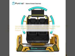 Upgrade Your Entertainment Business with 360° Double Flight 9D VR Simulator 40 Inches Display Screen Size Dynamic Platform