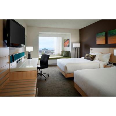 China Delta Hotel Hotel Bedroom Sets Luxury Hotel Room Furniture Sets Wood Furniture Casegoods for sale