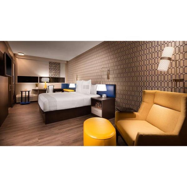 Quality GLO Hotel Furniture Room Sets Queen Bed Standard Hotel Quality Lounge Sofa Fridge Cabinet Boutique Modern Usa Hotel Furniture for sale