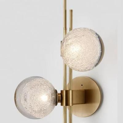 China Contemporary Gold Base Wall Lamp Modern Style for High-End Hotels Restaurants Bedrooms Perfect Living Room Furniture Accessory for sale
