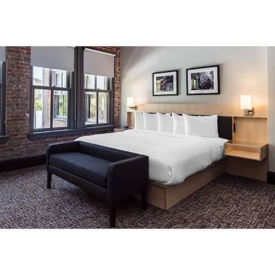 China OEM Custom Contemporary Lifestyle Hotel Furniture Durable Melamine 3 Star Design for Condos and Hotels Wood Material for sale