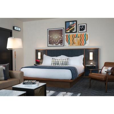 China Tapestry Collection by Hilton Boutique Hotel Furniture Quality Standard Bed Queen Bed Solid Wood Modern Hotel Bedroom Furniture for sale
