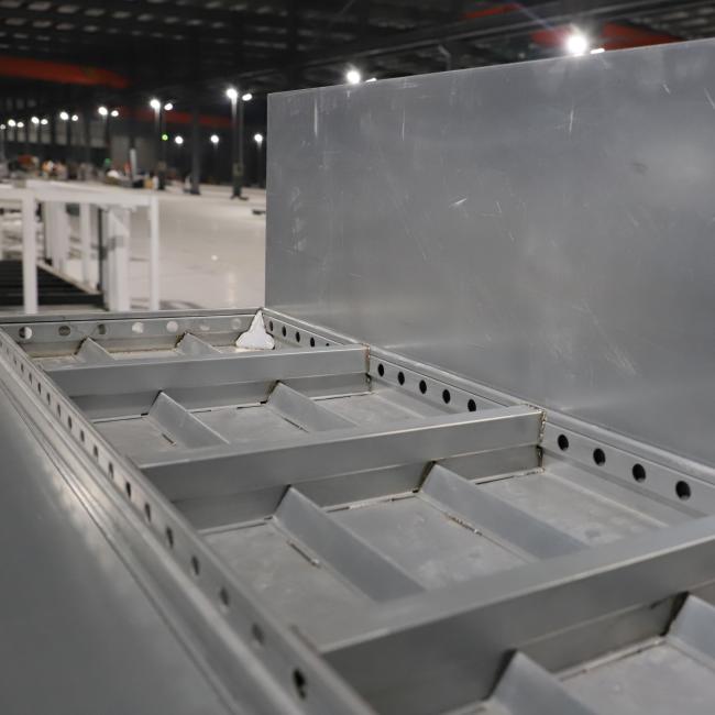 Steel frame formwork in construction application