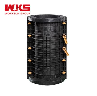 China Durable Modular Plastic Formwork Black / White ABS Plastic Formwork For Precast And Cast In Situ for sale