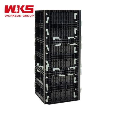 China 1220x2440mm Modular Plastic Formwork Versatile Modular Concrete Formwork For Foundation And Column Molding for sale