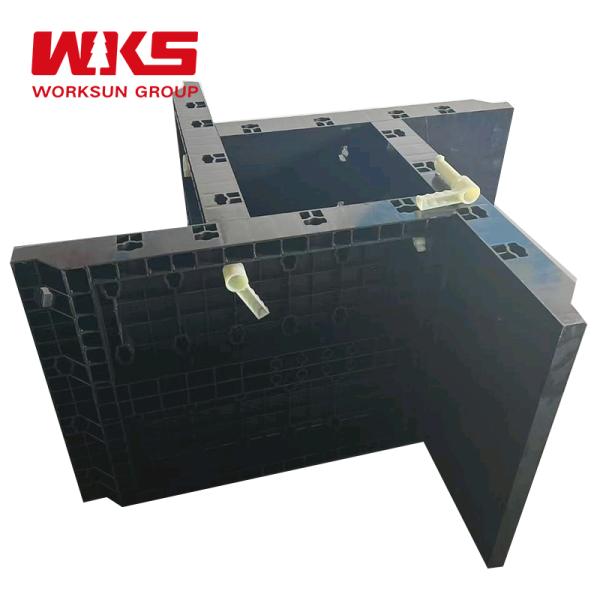 Quality Impact Resistant Modular Plastic Formwork Black / White Column And Beam Formwork for sale
