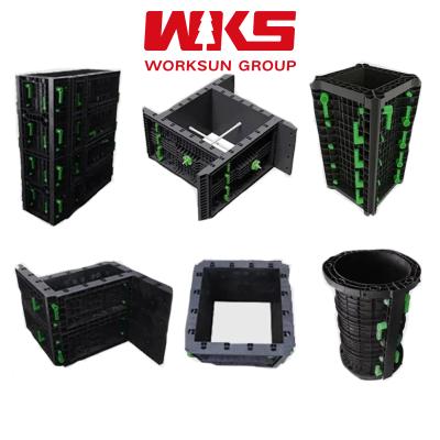 China High Strength Plastic Formwork Panel 1200x2400mm 15mm Concrete Plastic Formwork For Foundation for sale