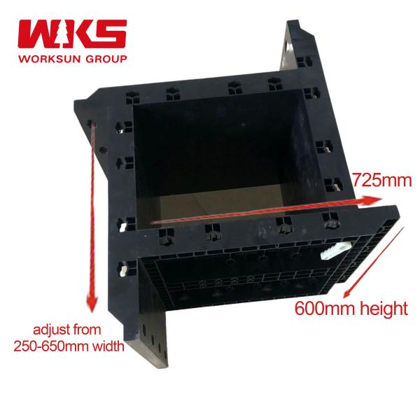 Quality ABS Modular Plastic Formwork Fireproof Modular Column Formwork Reusable for sale