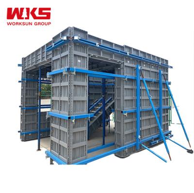 China Reusable Aluminium Form Work Seismic Resistant Wall Formwork System For High Rise Structures for sale