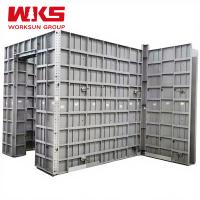 Quality Silver / Grey Metal Formworks Durable Concrete Formwork Systems for sale
