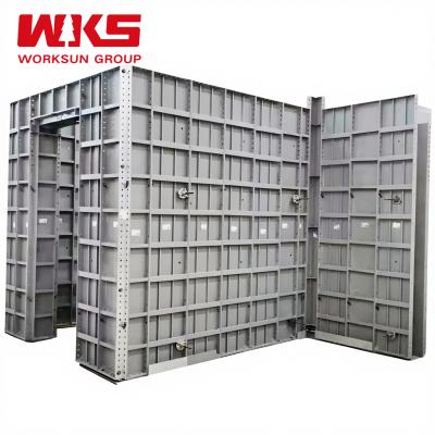 China Silver / Grey Metal Formworks Durable Concrete Formwork Systems for sale