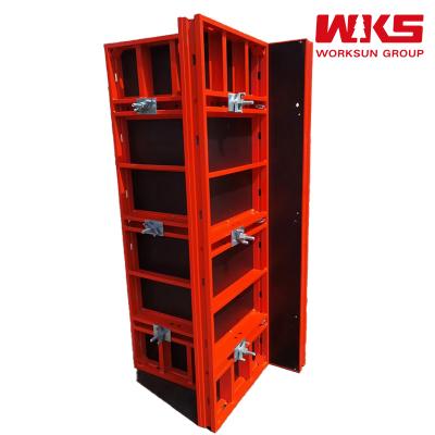 China 12mm 15mm Thickness Steel Frame Formwork Heavy Duty Wall Formwork System For Monolithic Concrete Casting for sale