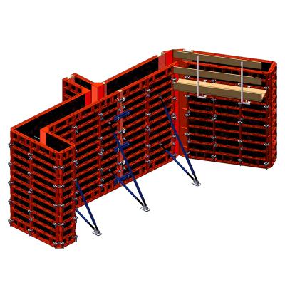 China High Load Capacity Aluminum Formwork Reusable Aluminium Shuttering Red For Cost Effective Concrete Forming for sale