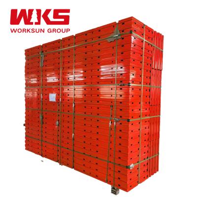 China Reusable Aluminium Column Formwork Red Aluminium Shuttering For Cost Effective Concrete Casting for sale