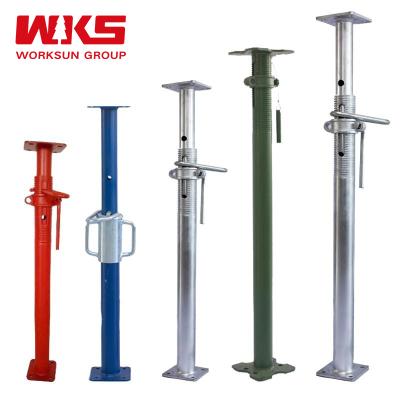 China Durable Adjustable Steel Prop Blue Red Green Silver Heavy Duty Acrow Prop for sale