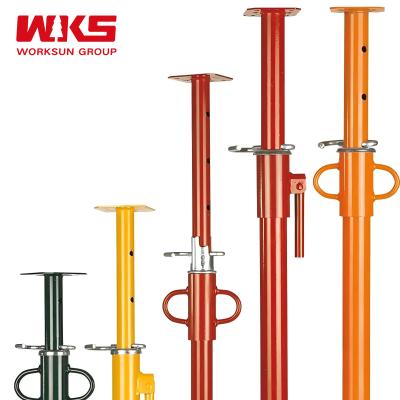 China 48mm Outer Tube Construction Props Red Yellow Orange Black Props For Shuttering And Formwork for sale