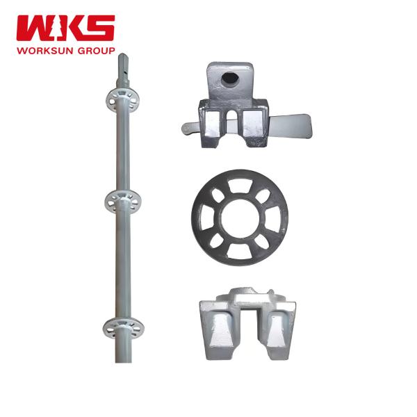 Quality Q235 Ring Lock Scaffold Silver Wedge Lock Scaffold For Temporary Roof Support And Formwork Shoring for sale