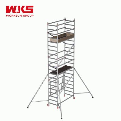 China Adjustable Height Aluminum Scaffold Tower Customized Aluminium Alloy Scaffolding for sale