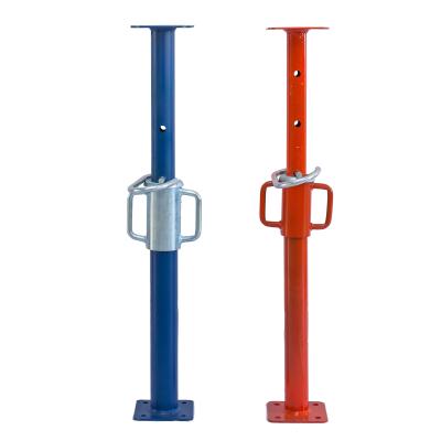 China 60mm Diameter Adjustable Steel Prop Red / Blue Steel Shoring Props For High Load Support for sale
