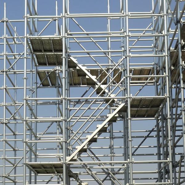 Quality Modern Ring Lock Scaffold Heavy Duty Modular System Scaffolding Silver For Bridge Maintenance for sale