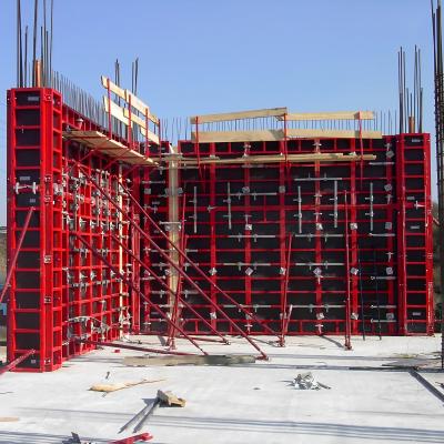 China 12mm 15mm Steel Concrete Shuttering Heavy Duty Formwork For Bridge Pier for sale